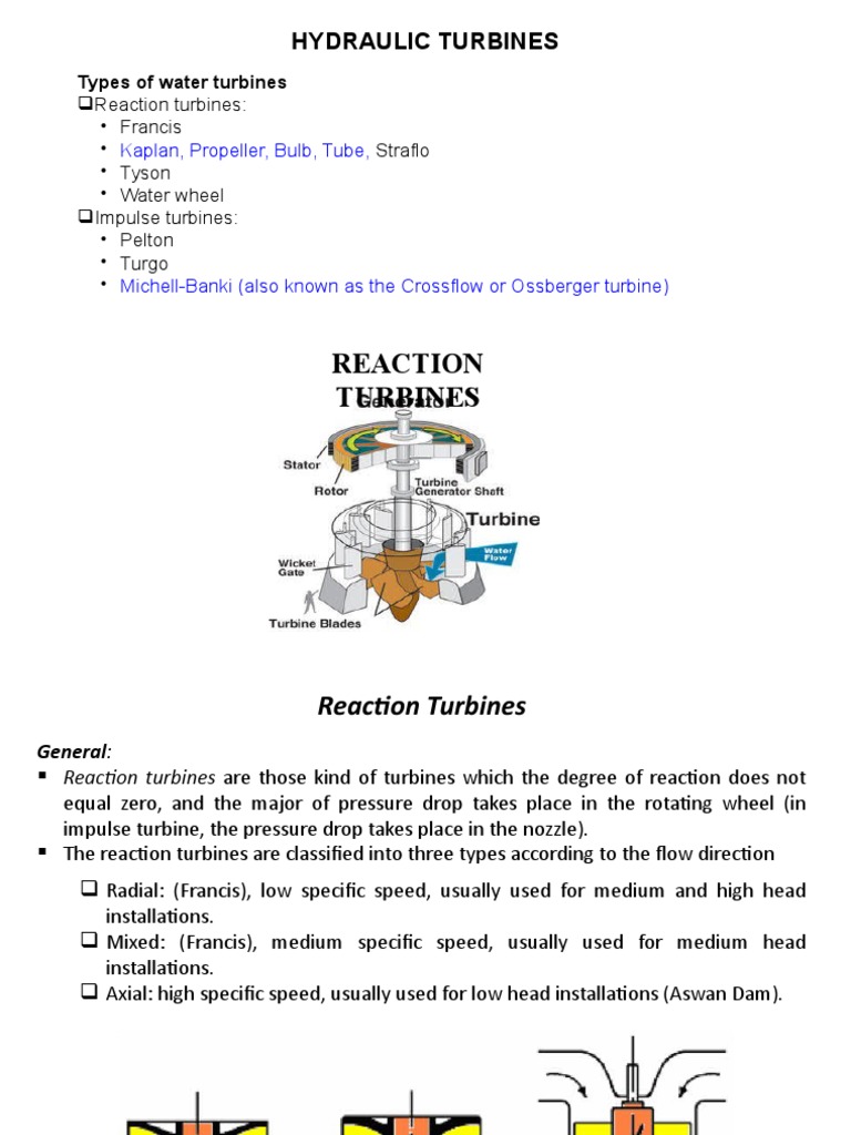 Unit - IX - Impulse and Reaction Turbine | PDF | Turbine | Liquids