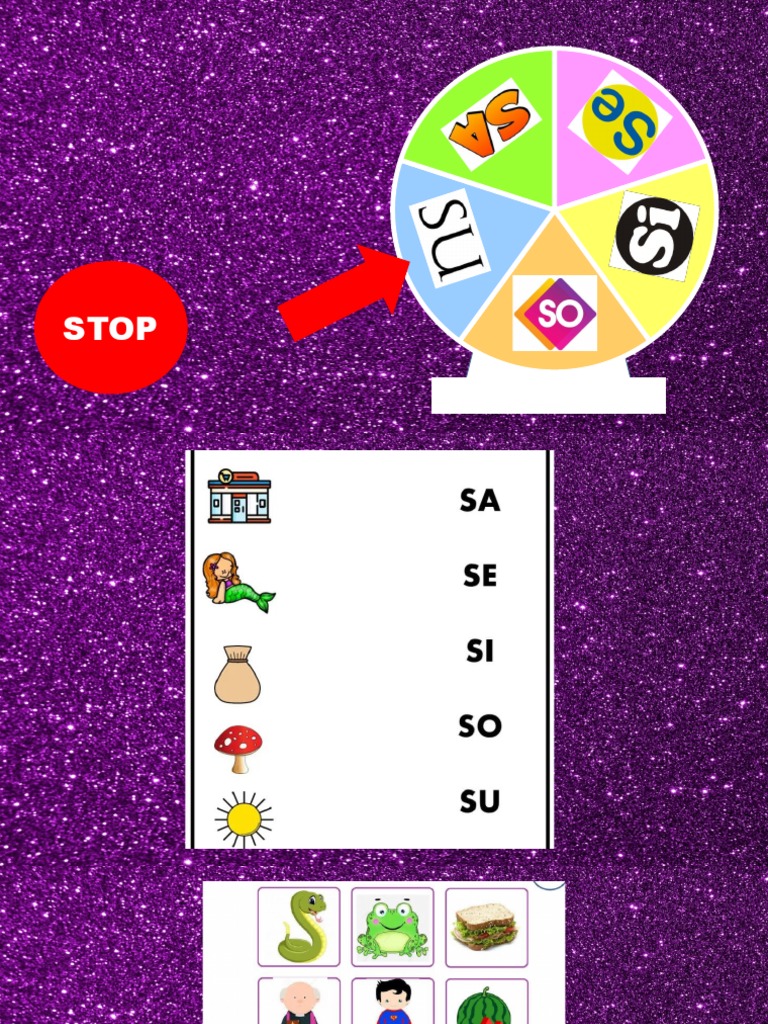 Ruleta Sílabas de La S | PDF