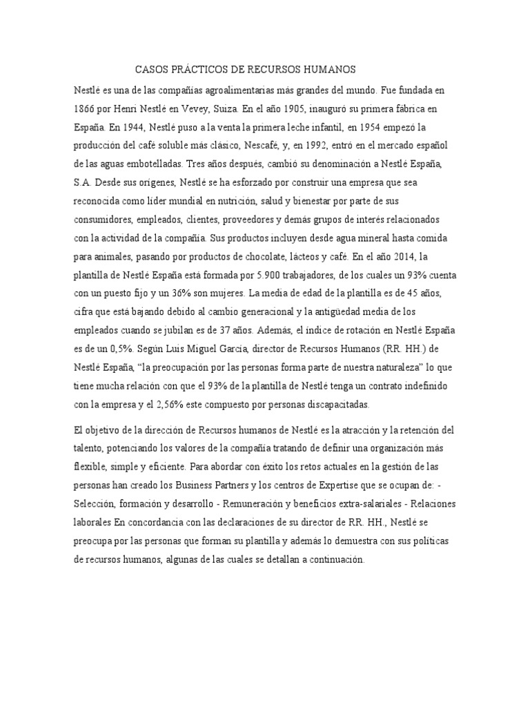 Caso Nestle | PDF