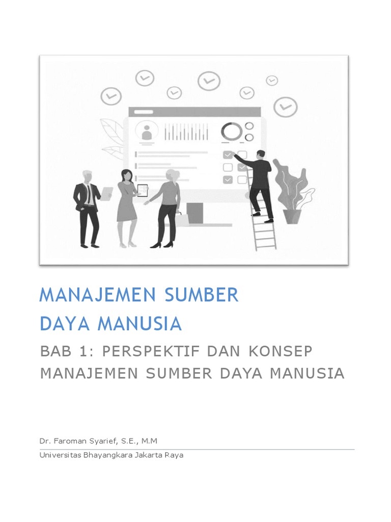 Materi 1 - Perspektif Dan Konsep Manajemen Sumber Daya Manusia | PDF