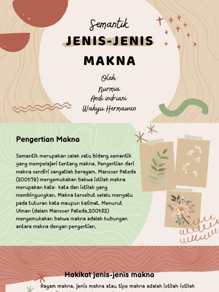 Jenis - Jenis Makna | PDF