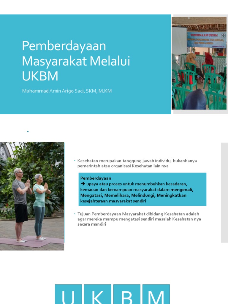 Pemberdayaan Masyarakat Melalui UKBM | PDF | Kesehatan Holistik | Sains & Matematika