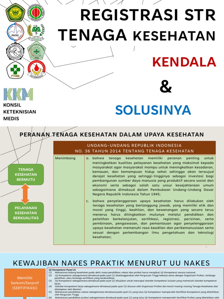 Registrasi STR Tenaga Kesehatan Revisi | PDF