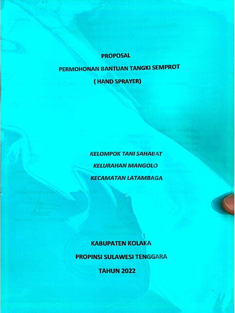 Contoh Fix Proposal Semprot Rumput | PDF