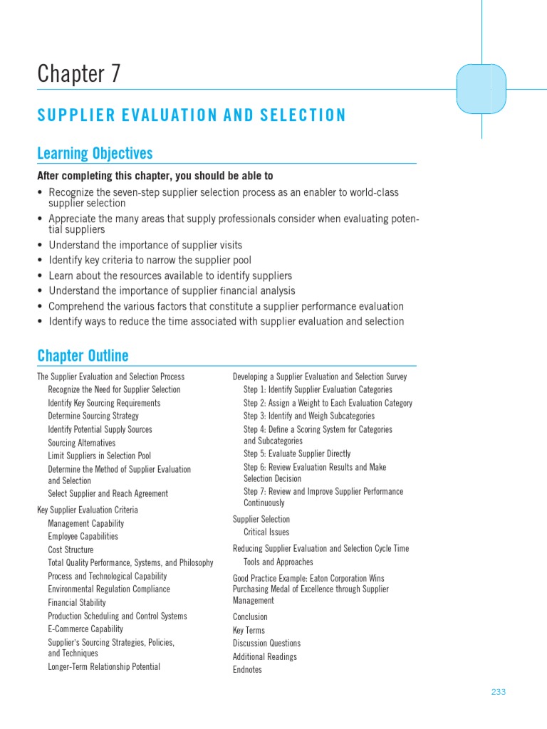 Purchasing and Supply Chain Management, 4th Ed | PDF | Supply Chain ...