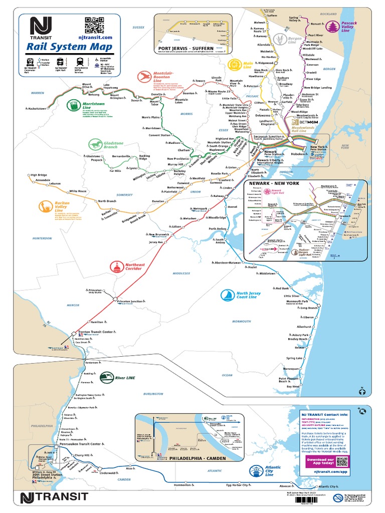 NJT System Map April 2023 | PDF
