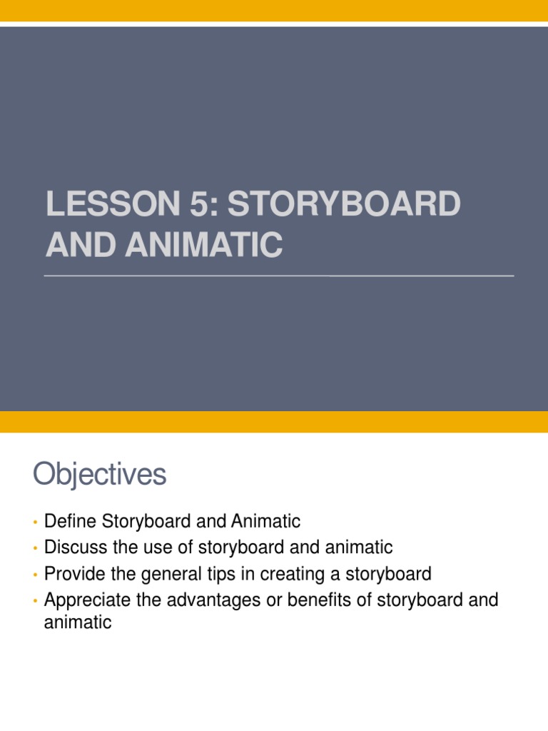 Lesson 5 Storyboard and Animatics | PDF