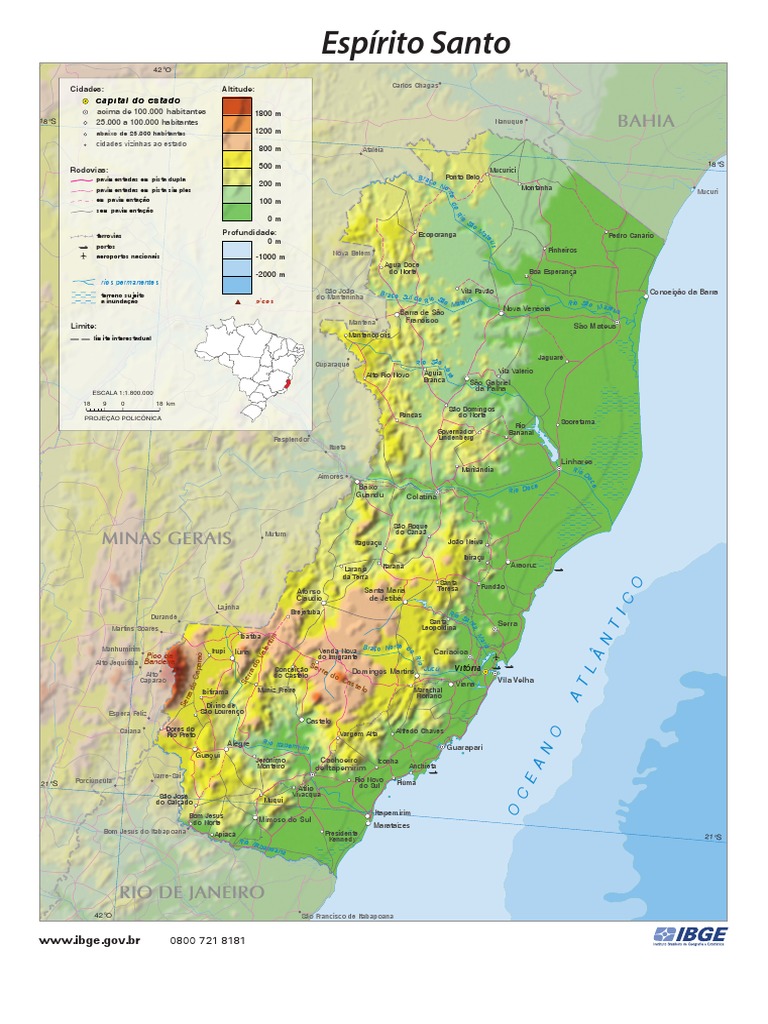 Mapa do Espirito Santo | PDF