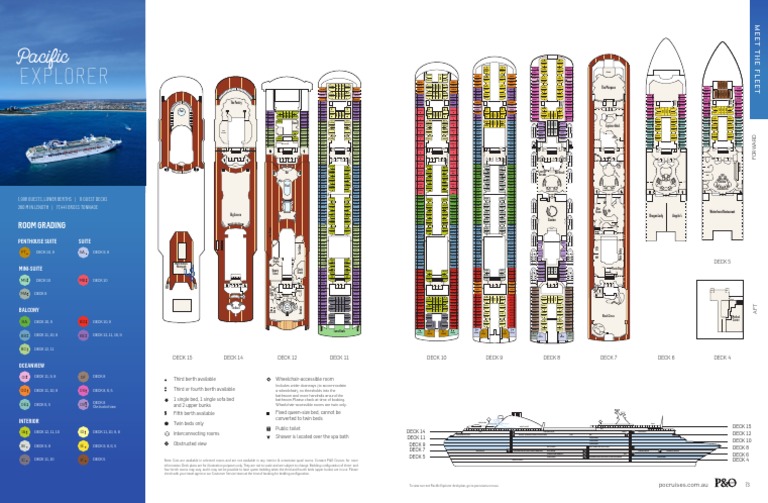 PO Pacific Explorer Deck Plans May 2022 | PDF