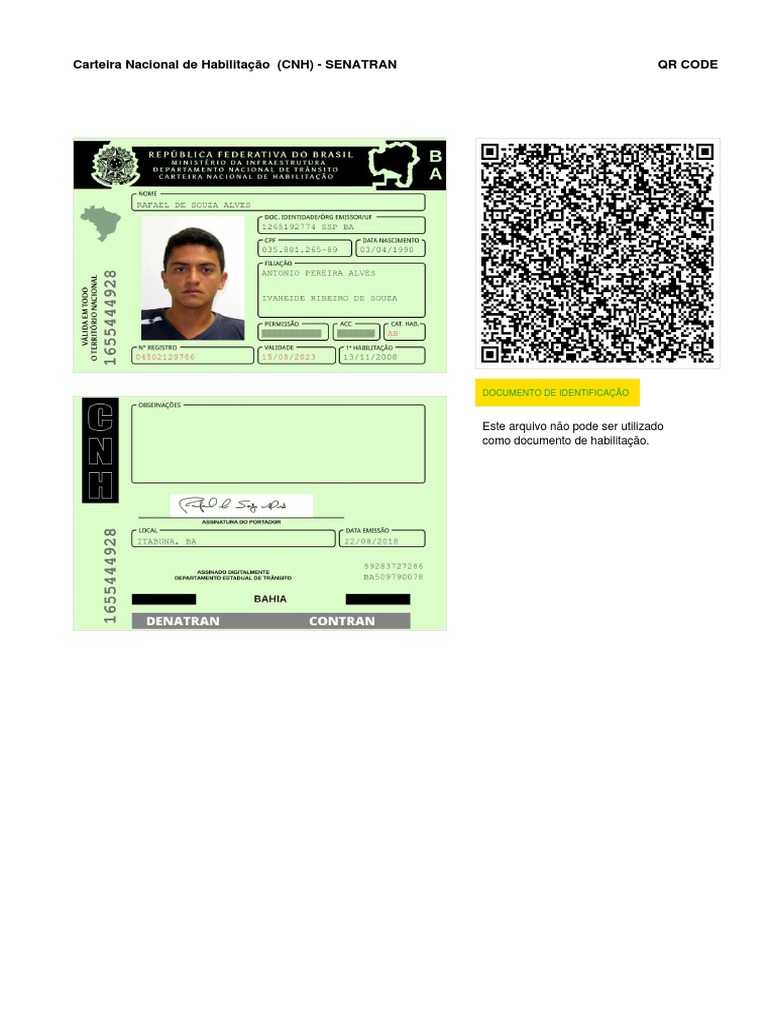 Instruções sobre a Carteira Nacional de Habilitação (CNH) e como ...