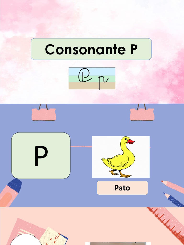 Consonante P: Ejercicios y Práctica | PDF