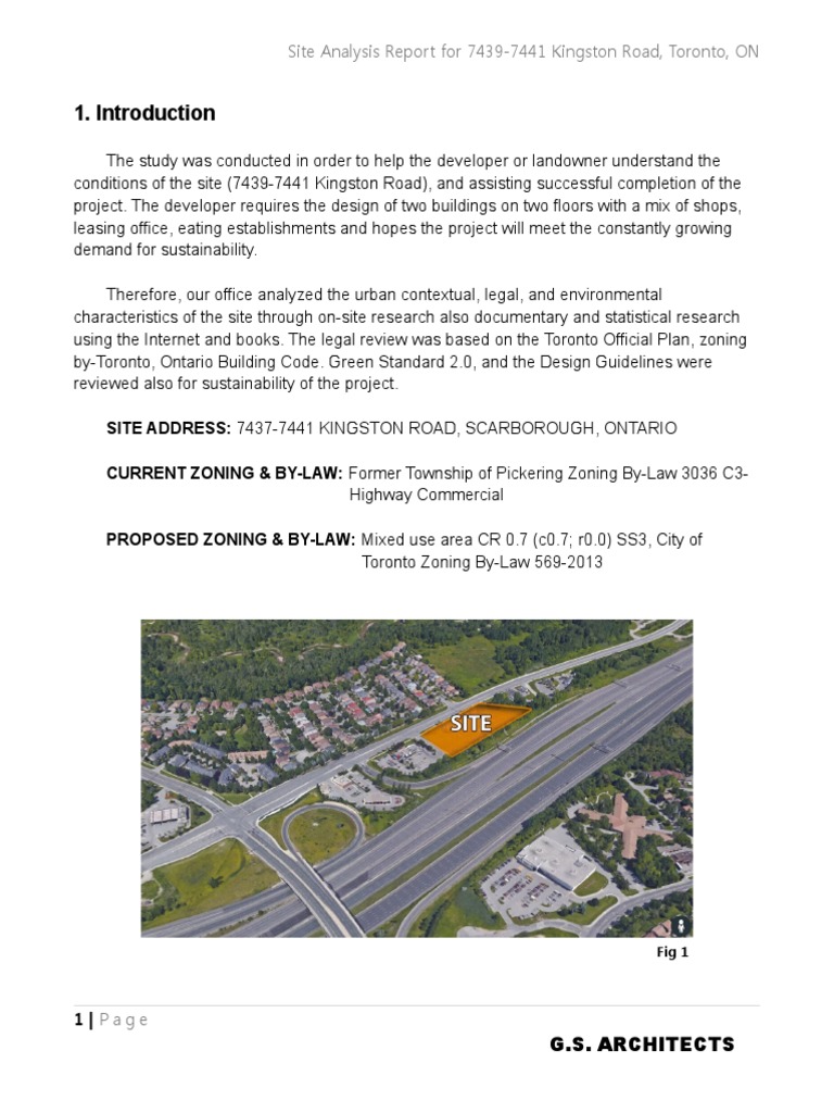 Envr-203 Site Analysis Report | PDF