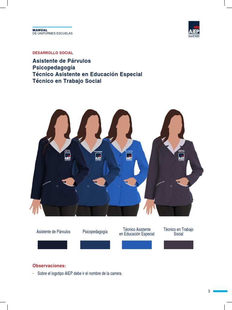 Manual Uniformes AIEP v12 (Ene2023) | PDF