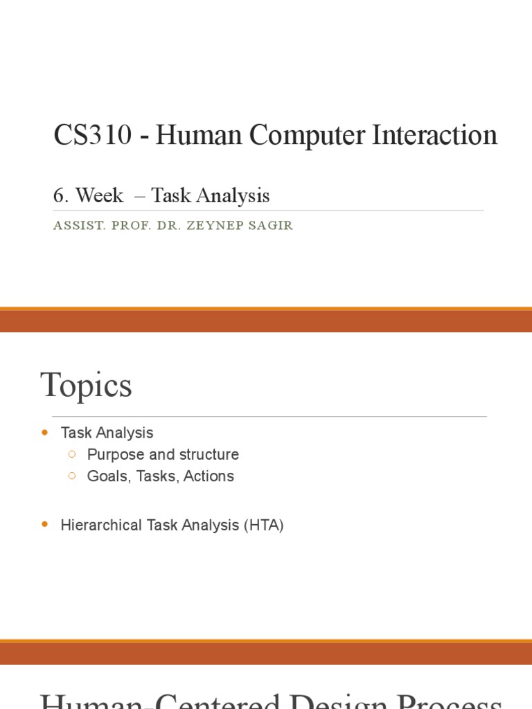 Task Analysis | PDF | Cognitive Science | Cognition