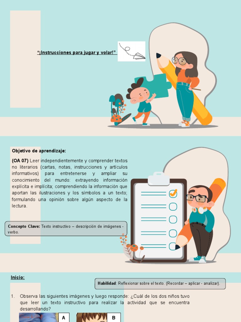 Oa 7 Nivel 1 PPT2 | PDF | Aprendizaje | Lingüística