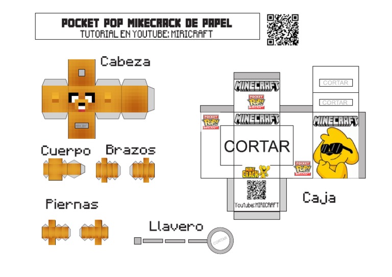 Plantilla Funko Pocket Pop Mikecrack | PDF