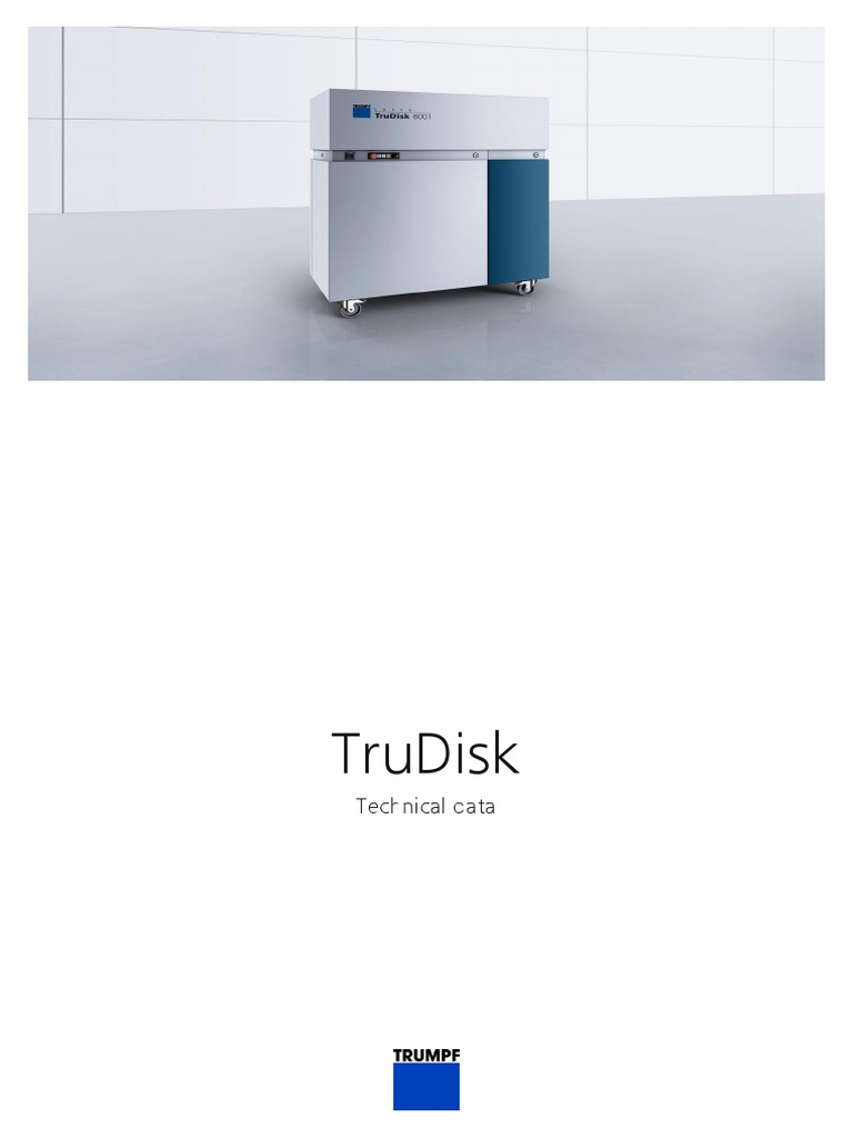 TRUMPF-technical-data-sheet-TruDisk | PDF | Laser | Aperture