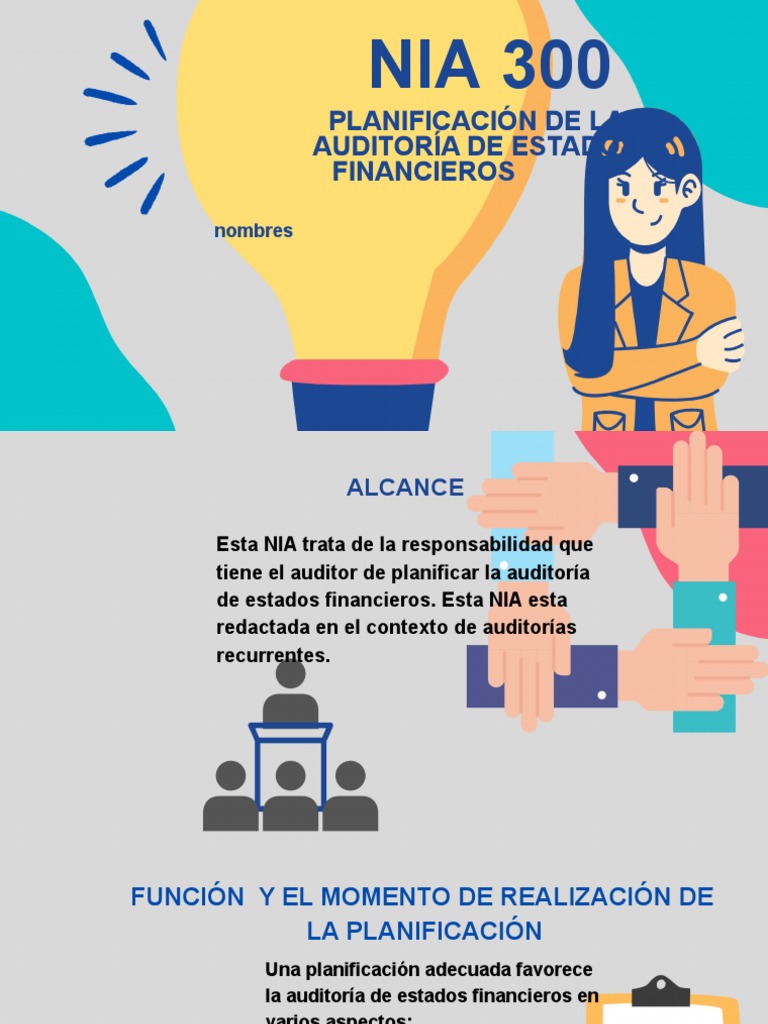 Presentacion Nia 300 | PDF | Planificación | Auditoría