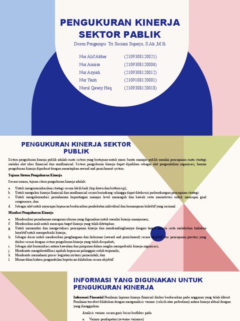 Pengukuran Kinerja Sektor Pablik | PDF