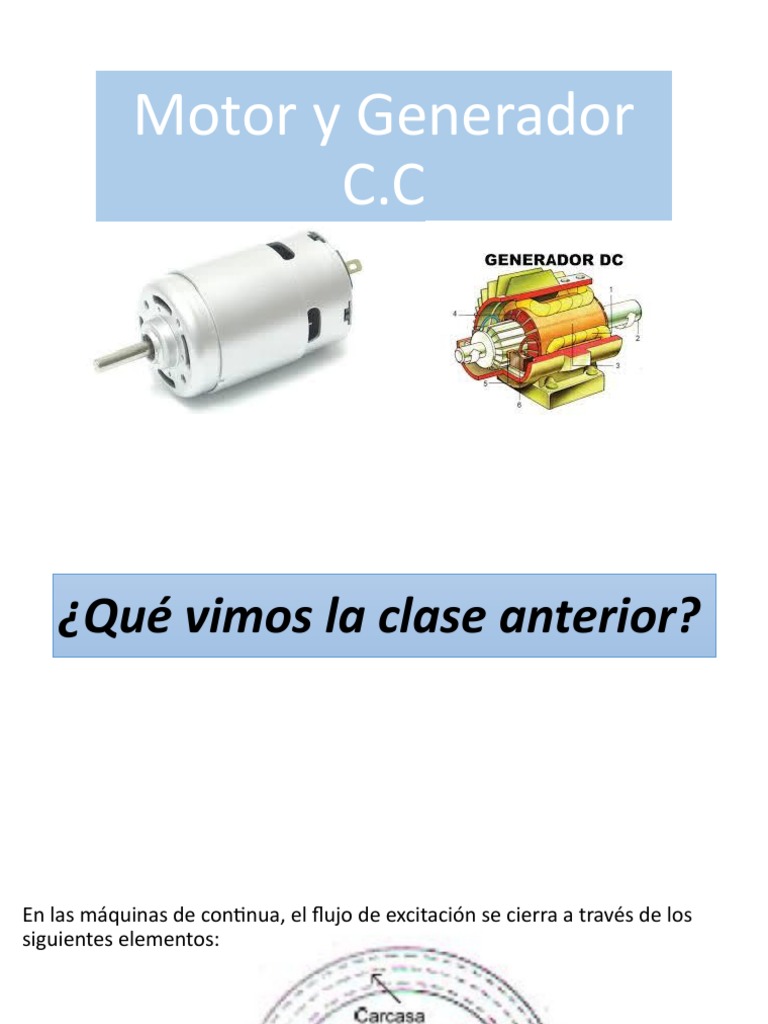 Motor y Generador C.C | PDF