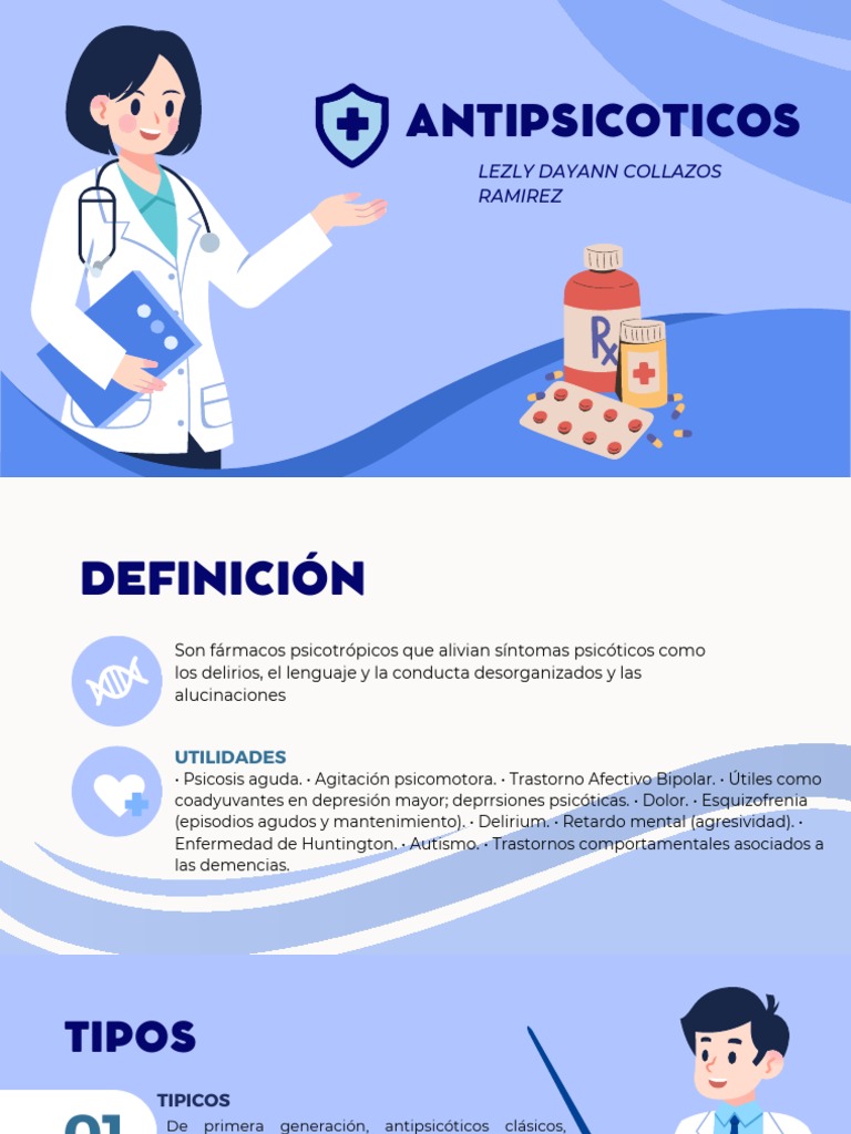 Antipsicóticos: Tipos y Usos Clínicos | PDF | Antipsicótico | Esquizofrenia