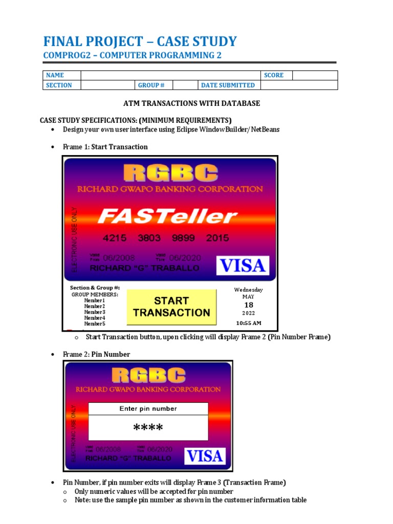 Final Project - Case Study | PDF | Personal Identification Number ...