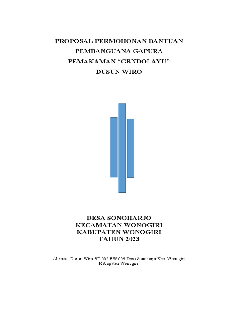 Proposal Gapura Makam | PDF