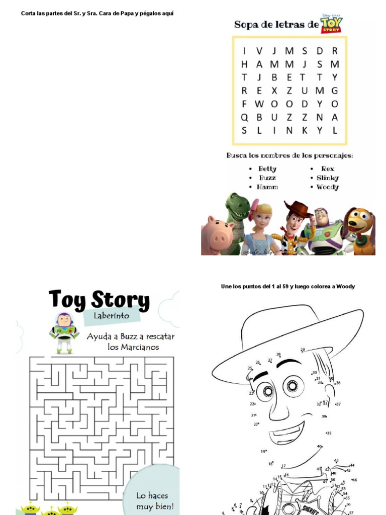 Cuadernillo Toy Story | PDF