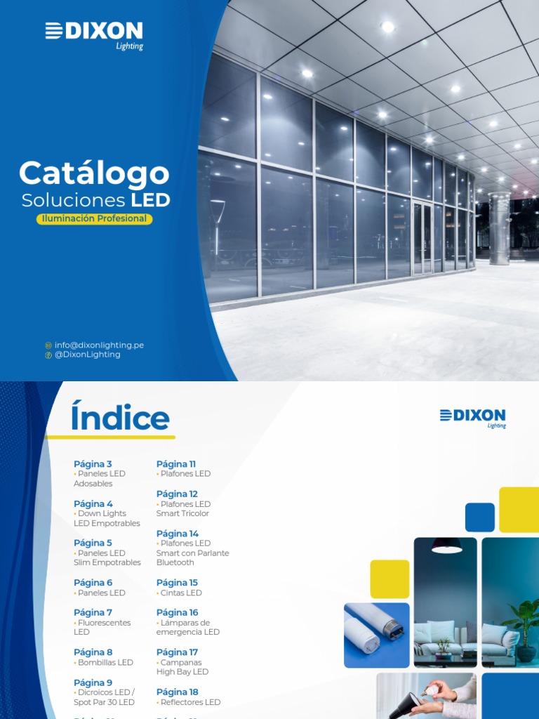 Catálogo de Iluminación LED Dixon 2024 | PDF