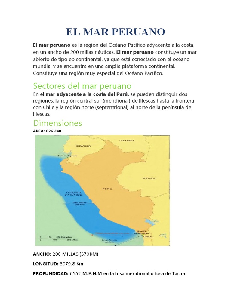 El Mar Peruano | PDF | Mar | océano Pacífico