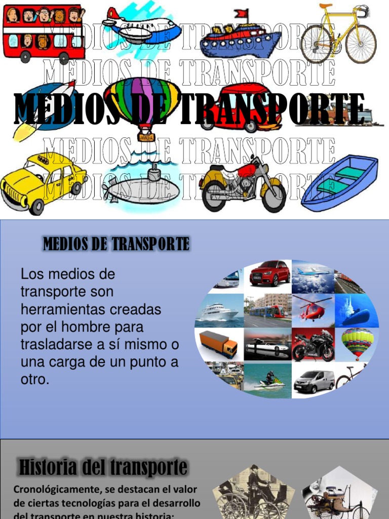 Medios de Transporte | PDF | Transporte | Vehículos