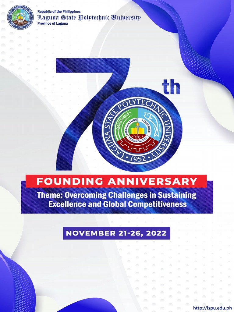 Lspu 70 Program Final | PDF | Philippines