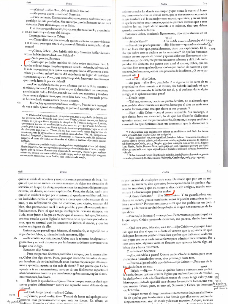 Platón - Fedón (Pt. 1) | PDF