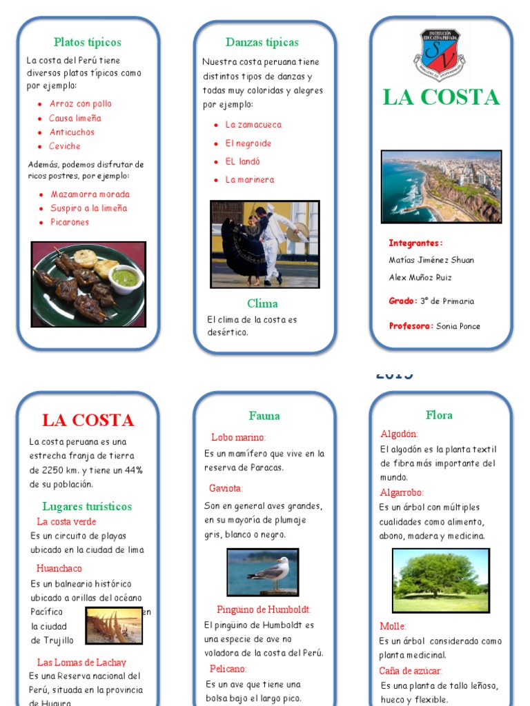 Tríptico sobre la Costa Peruana | PDF | Perú | Lima