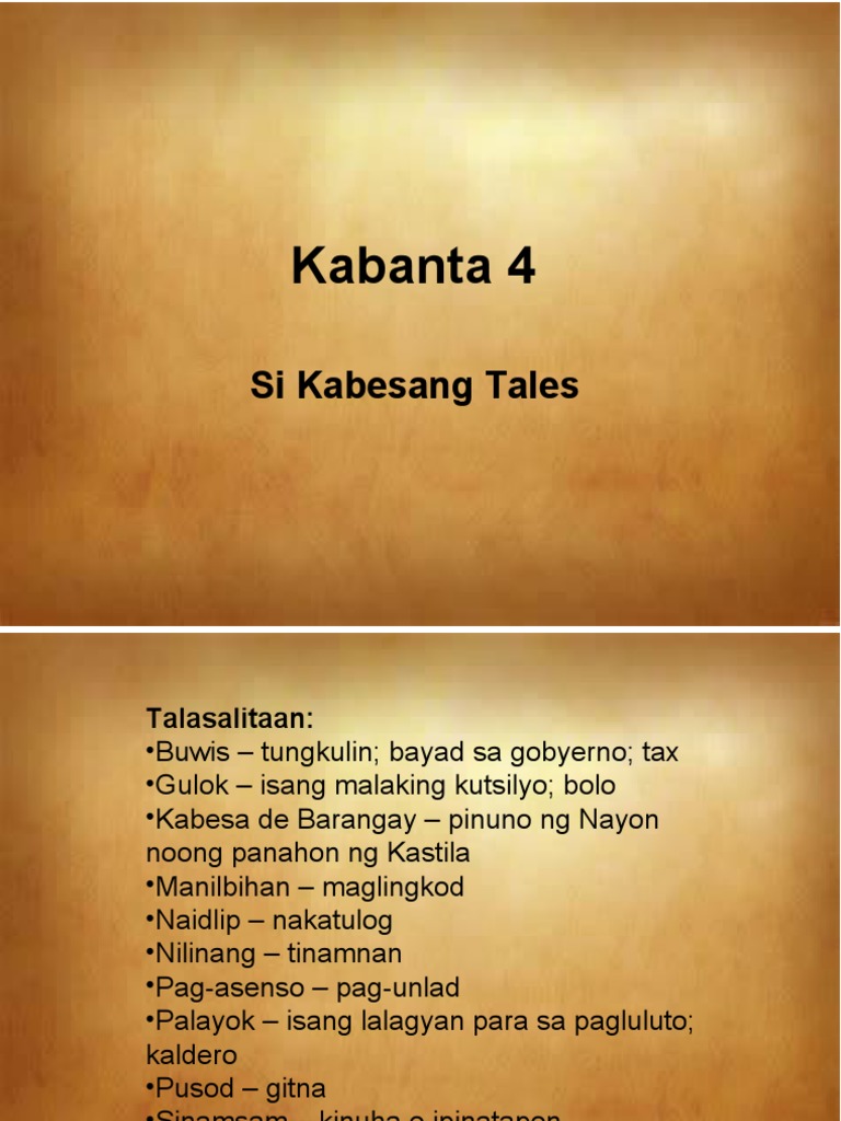 Kabanata 4 7 8 10 30 Buod | PDF
