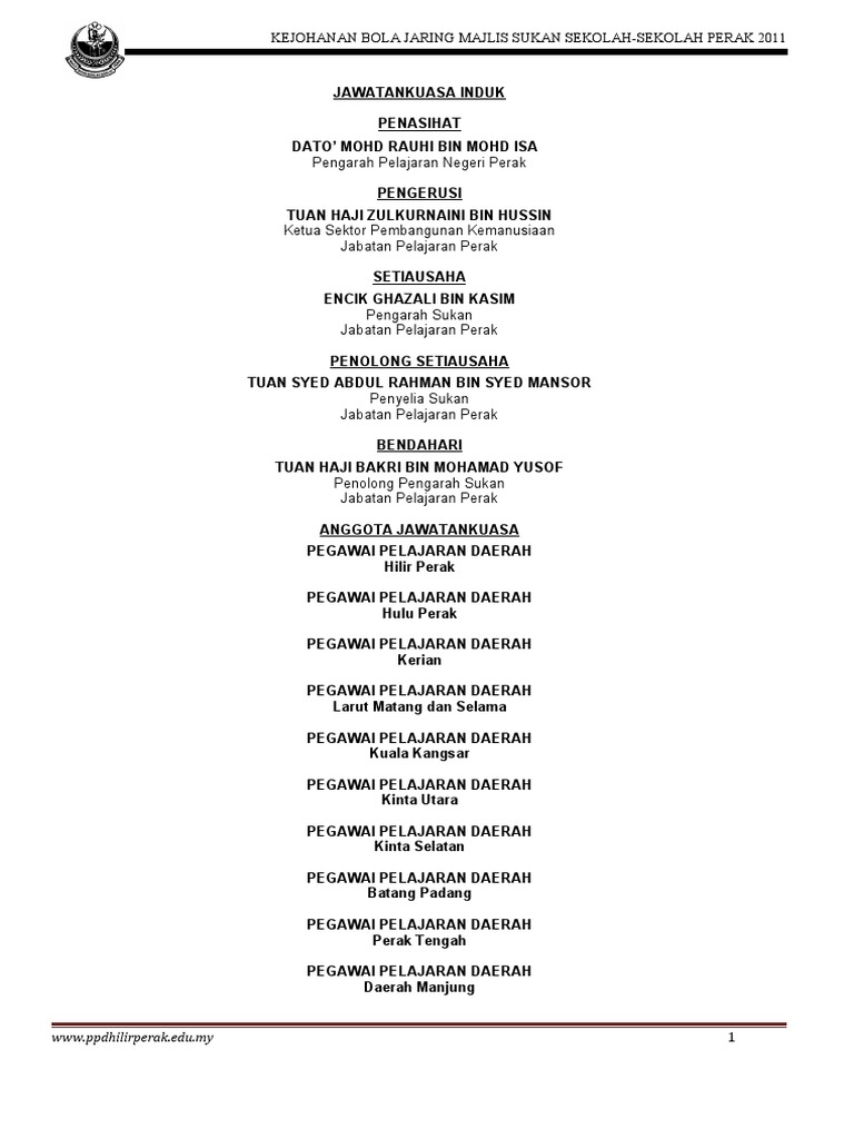 Buku Program Bola Jaring 2011 | PDF