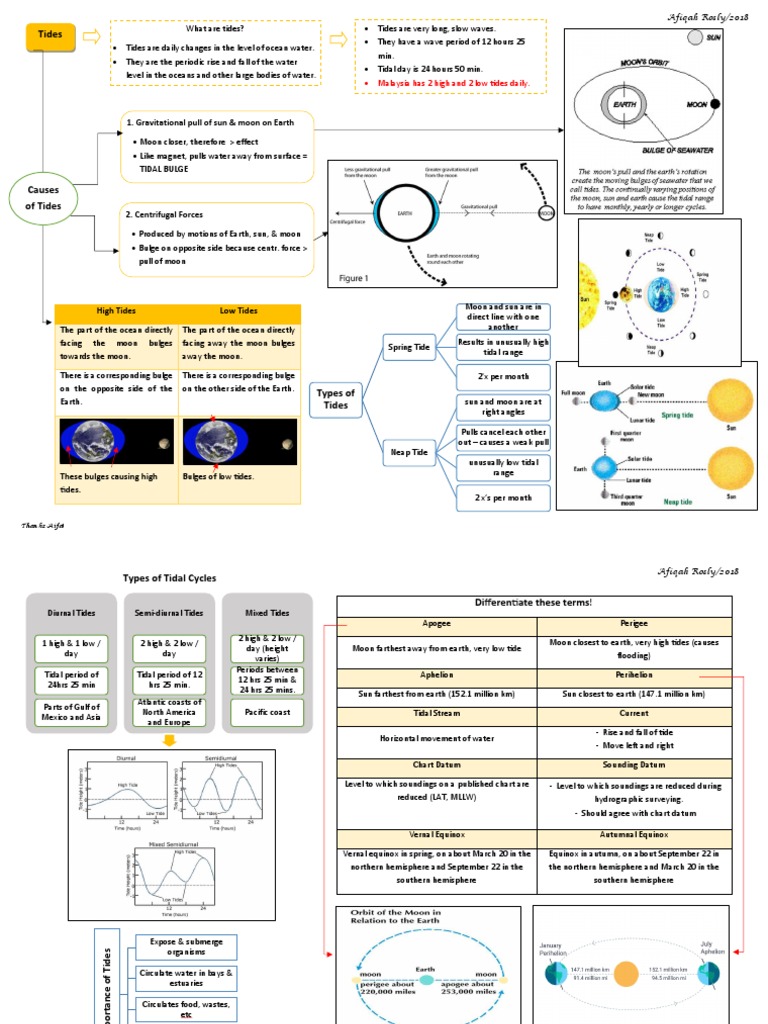Tides Notes | PDF | Tide | Moon