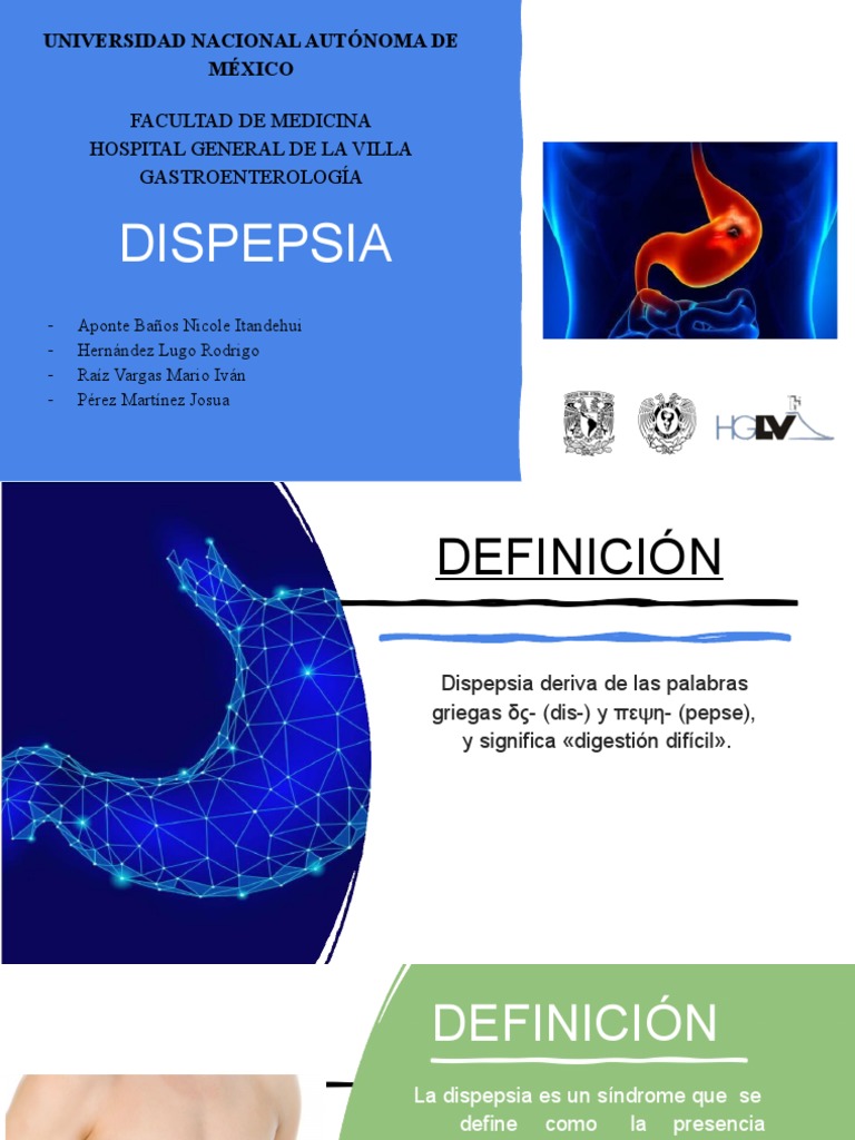 Dispepsia | PDF | Indigestión | Medicina CLINICA