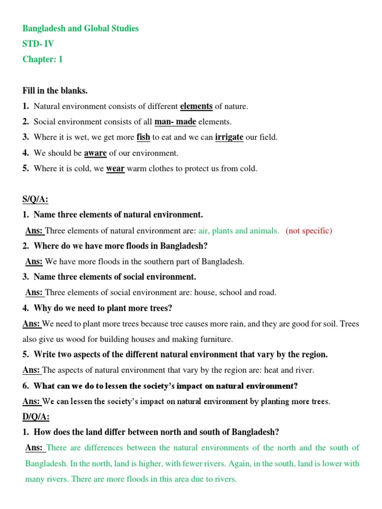 Std-IV BGS Chp.-1, 2, 3, 4 (Edited) | PDF | Natural Environment Std-IV BGS Chp.-1, 2, 3, 4 (Edited) | PDF | Natural Environment