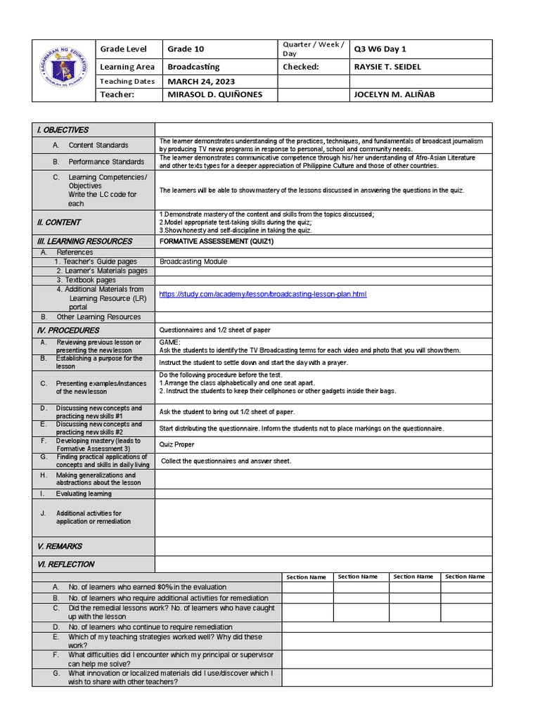 DLP - Broadcasting 10 - Week-2-D1 | PDF | Learning | Pedagogy
