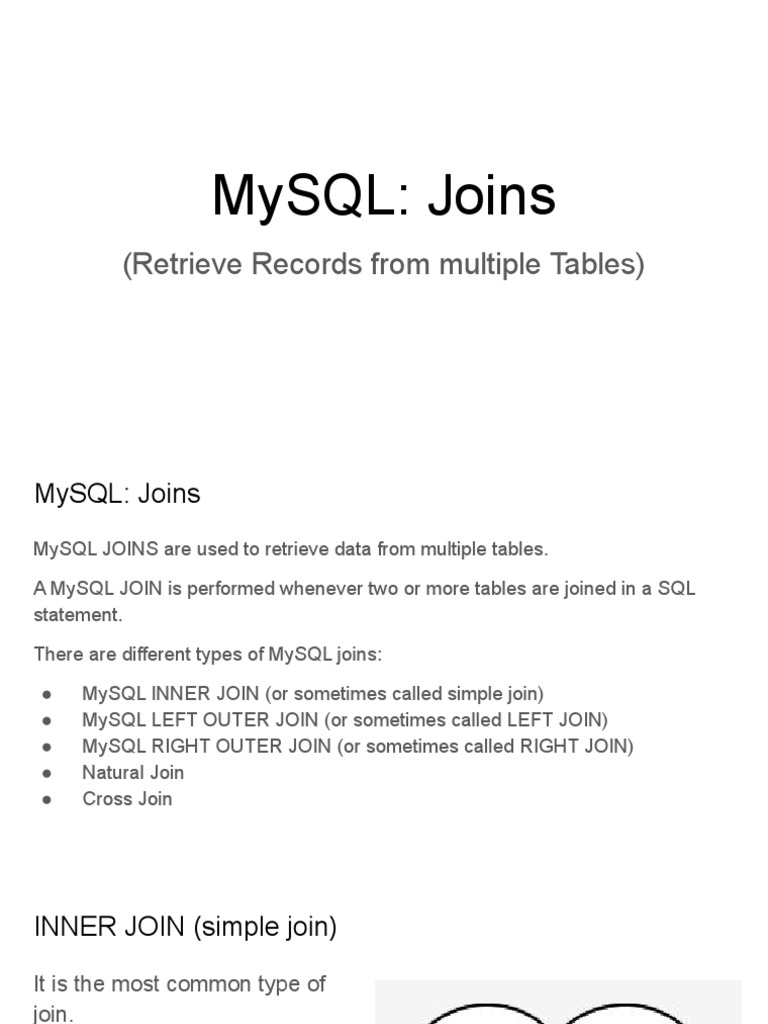 MySQL_ Joins | PDF