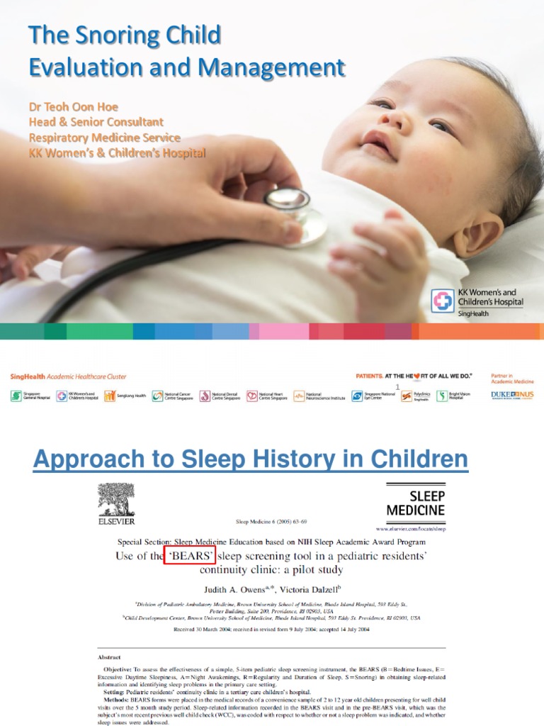 2.) 08032019 915AM The Snoring Child - Evaluation and Management | PDF ...