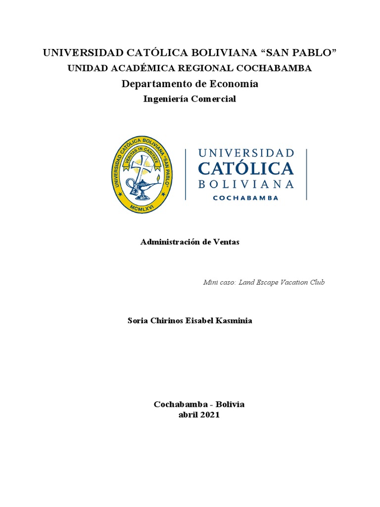 Caso Land Escape Vacation Club y Mapa Cap7 | PDF