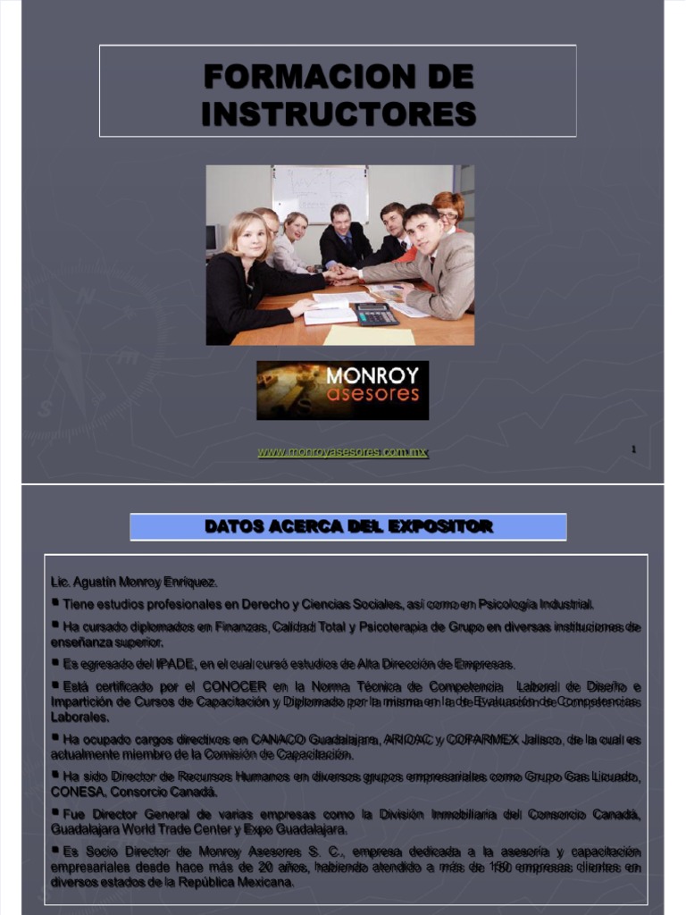 Material Curso Formacion de Instructores Internos | PDF