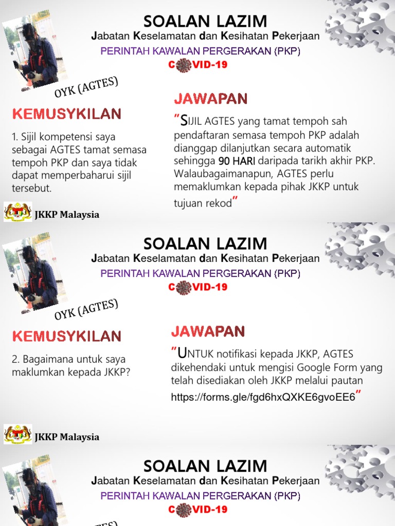 SOALAN LAZIM OYK AGTES AESP TRAINING PROVIDER | PDF