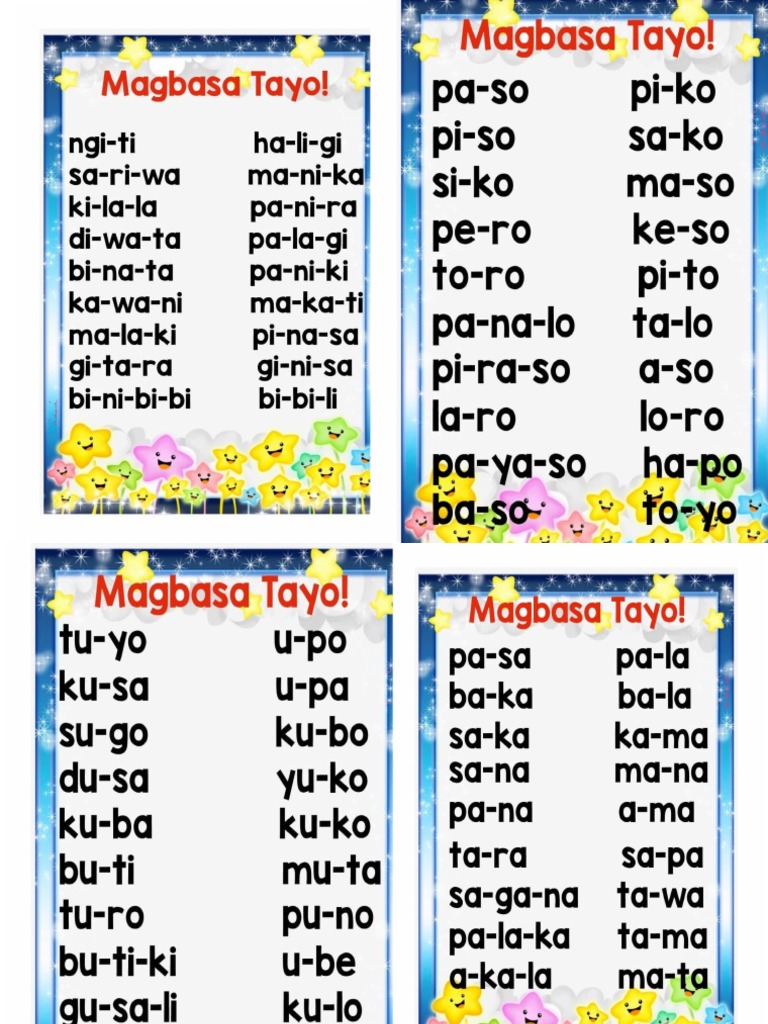 pantig na salita | PDF