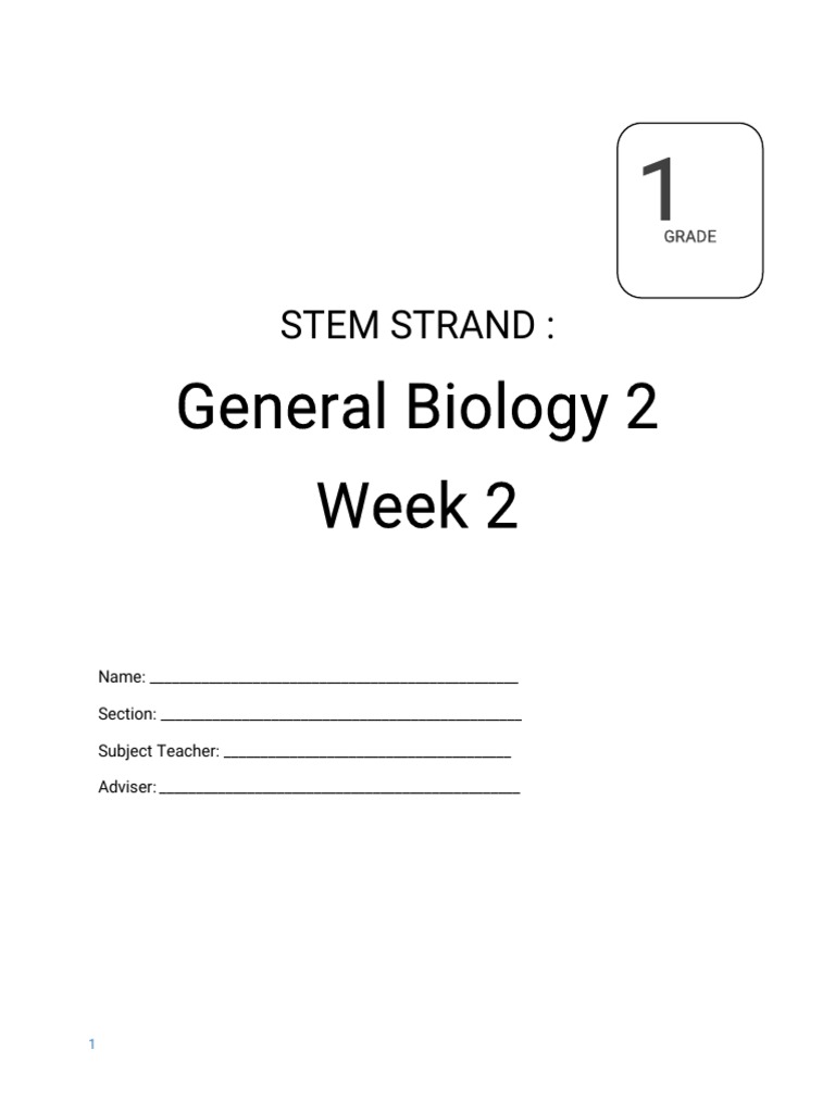 General Biology Module 2 | PDF
