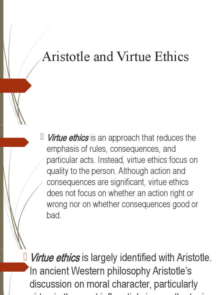 Aristotle and Virtue Ethics | PDF | Self-Improvement