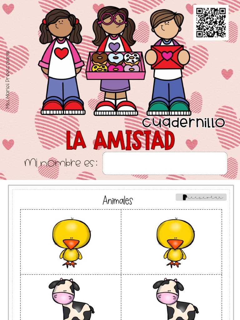 Hojas de Actividades LA AMISTAD 3RO | PDF | Desarrollo humano | Infancia