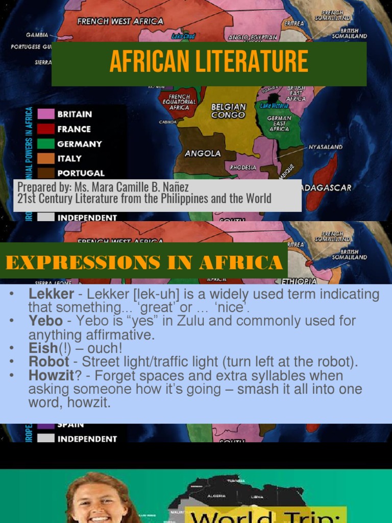 21CLPW Lesson 3 4 African European Literature | PDF